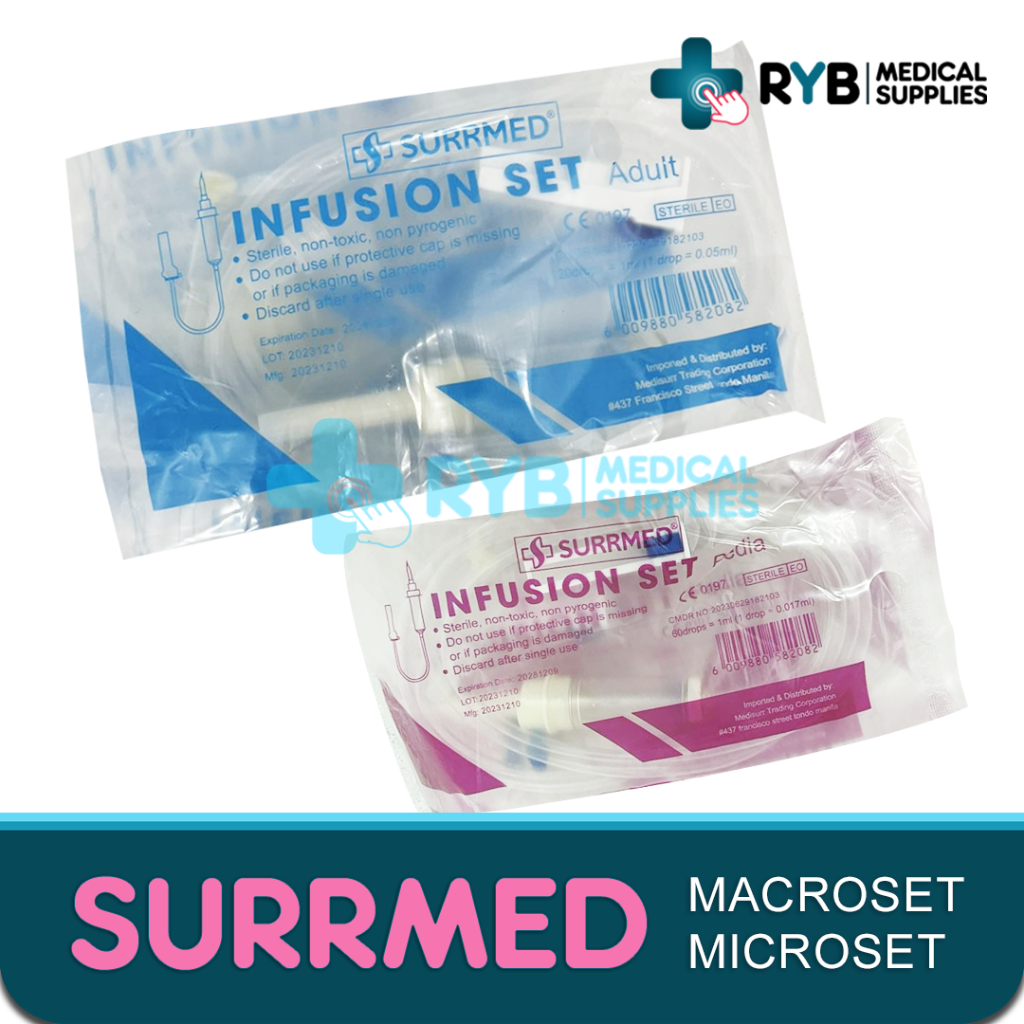 SURRMED Infusion Set - Macroset & Microset | Shopee Philippines