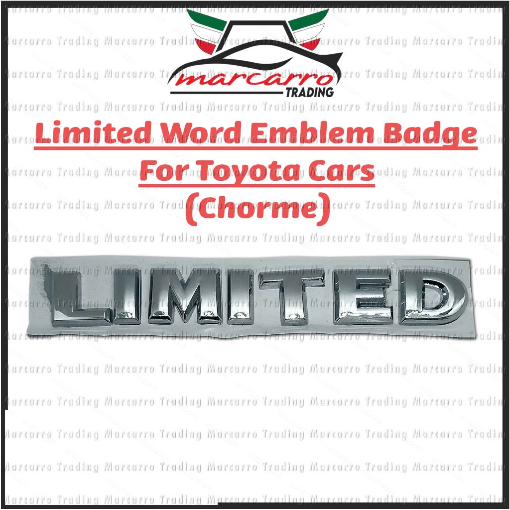 LIMITED Word Emblem Badge (Chrome) | Shopee Philippines