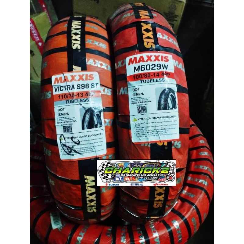 ORIGINAL MAXXIS TIRE TUBELESS 13 & 14 SIZES (FREE PITO & SEALANT) | Shopee Philippines