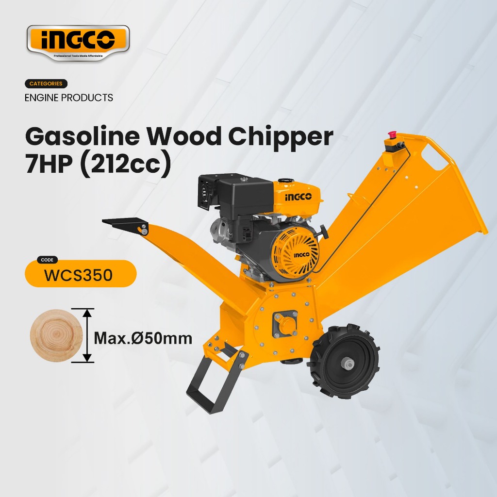 Ingco 7HP Gasoline Wood Chipper 212CC WCS350 IIT IPT DBS | Shopee ...