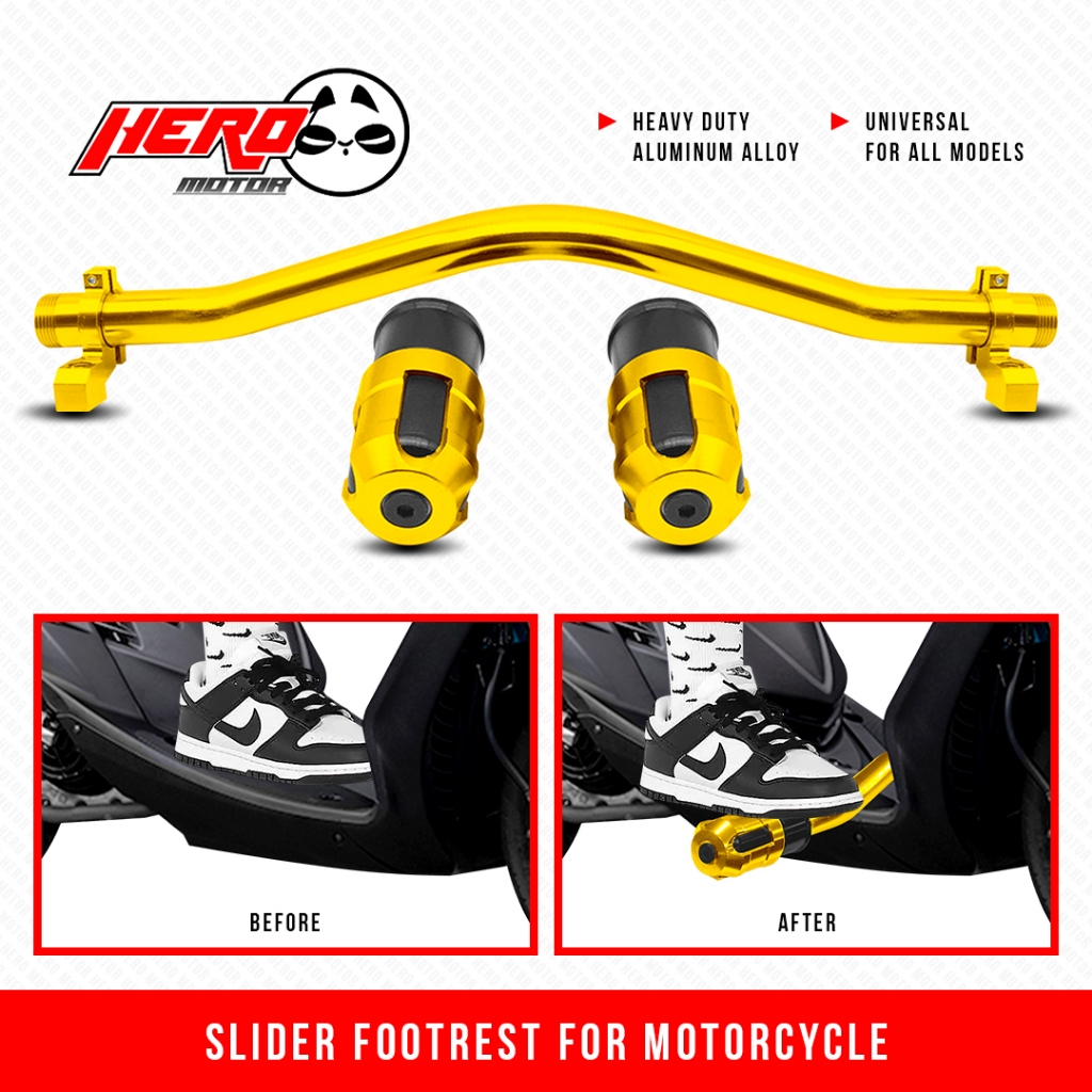Slider Footrest For Motorcycle Heavy Duty Aluminum Alloy CNC Quality ...