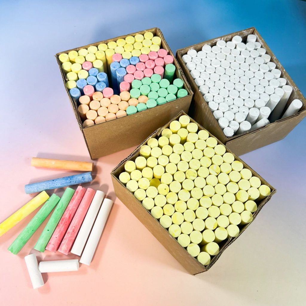 MT Non-Toxic Black Board Chalk / Dustless Blackboard Chalk / White ...