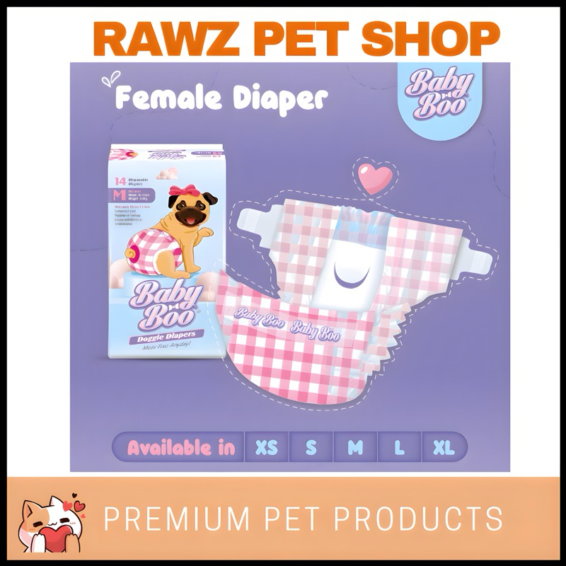 BABY BOO DIAPER FOR DOG (FEMALE) | Shopee Philippines