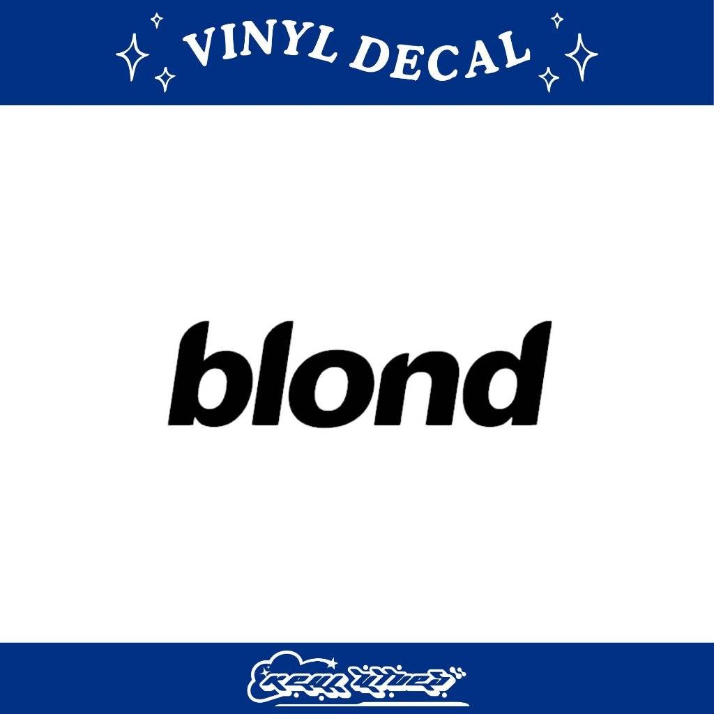 Frank Ocean blond logo vinyl decals singer rapper artist laptop tumbler ...