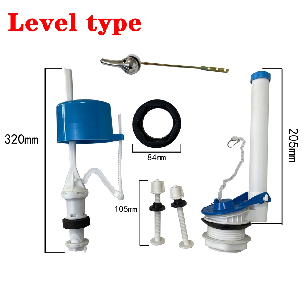 1 SET DOUBLE PUSH CISTERN FITTINGS WATER TANK FITTINGS FOR TOILET FLUSH ...