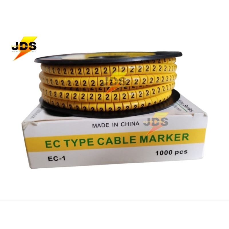 CABLE MARKER EC-1 1000PCS (letters) | Shopee Philippines