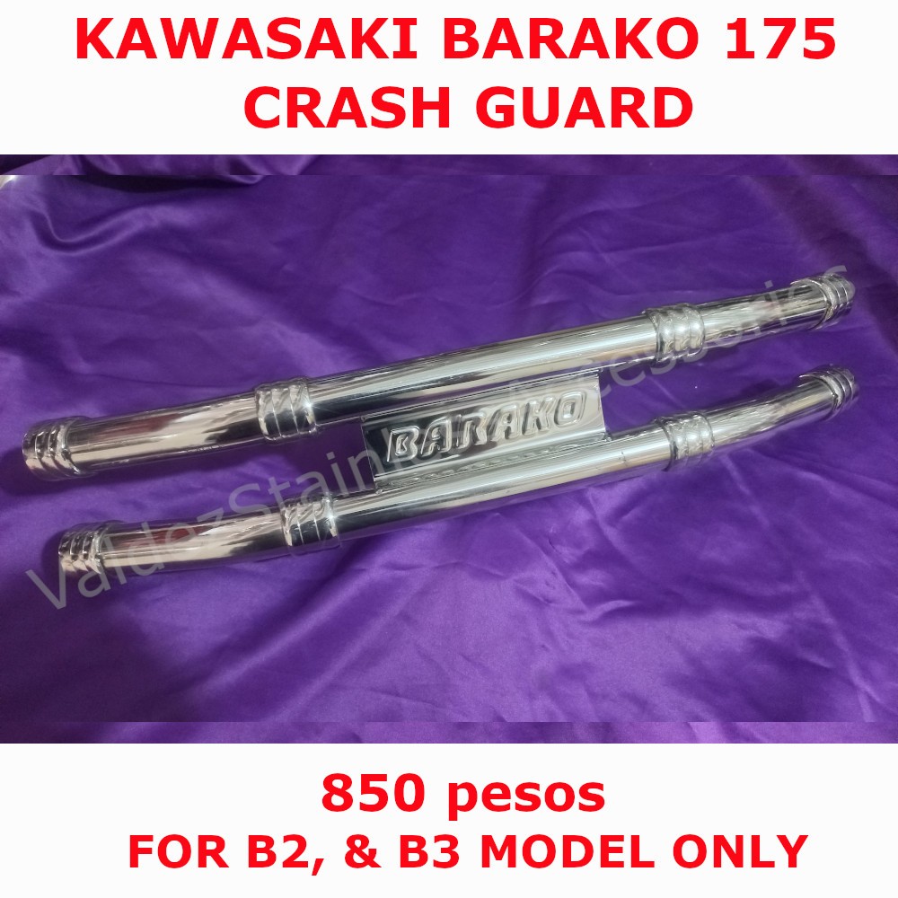 NEW BARAKO 175 Crash Guard Stainless Double Bar, "NEW DESIGN with LOGO ...