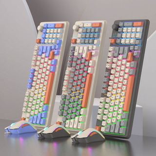 [Local 24H]K820 RGB Wired Gaming Keyboard USB 94-key Keyboard+Mouse Kit ...