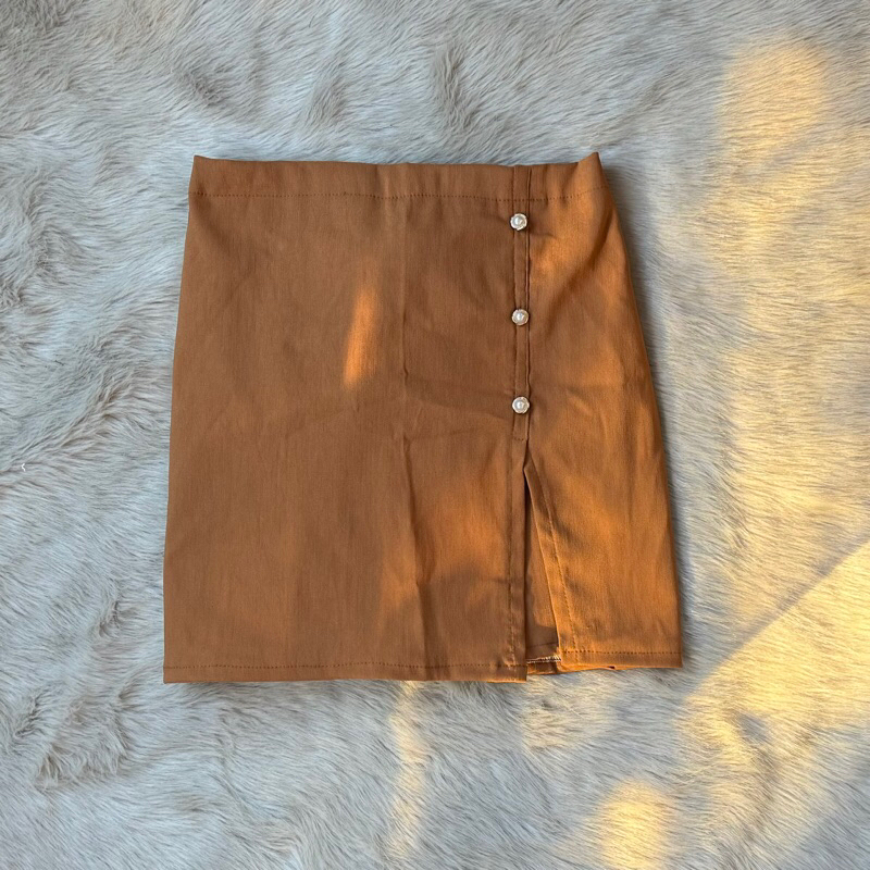 Pearl Button Skort Slit | Shopee Philippines