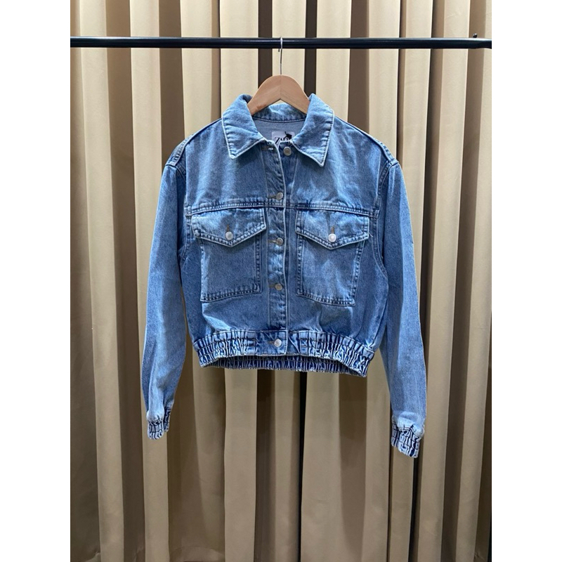 WOMENS CLASSIC DENIM JACKET (ZARA) | Shopee Philippines