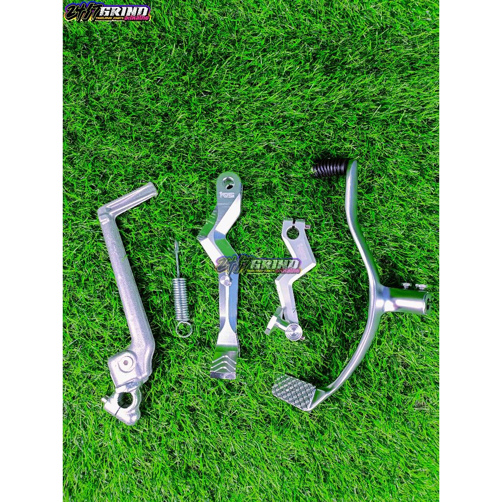 KING OF DRAG ALLOY SET GEAR PEDAL / KICK ARM / BRAKE ARM / SIDE STAND ...