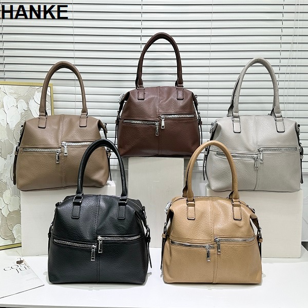 HANKE Crossbody Hand Bag Medium Capacity Soft Leather Two-Way Bag ...