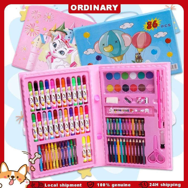 42pcs Kids Painting Arts & Crafts Coloring Set Coloring drawing Paper ...