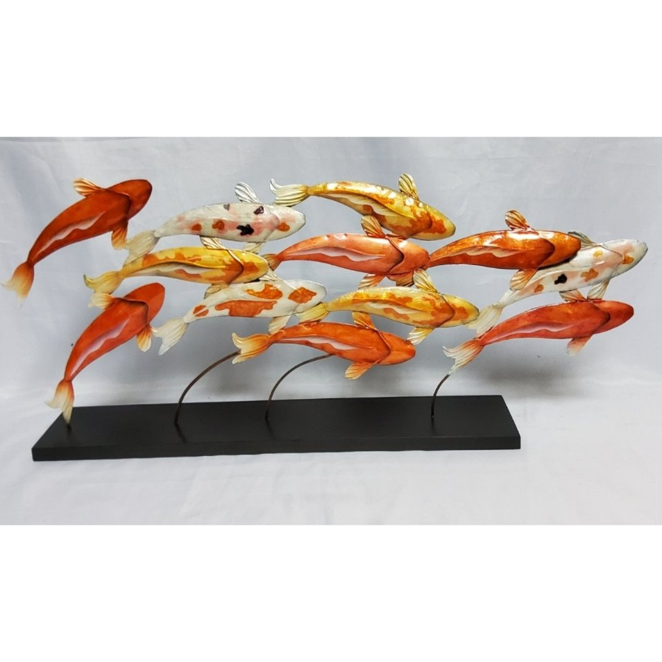 Koi Fish tabletop decor 12 Koi fish 21.5 inch Length x 3.25 inch Width ...