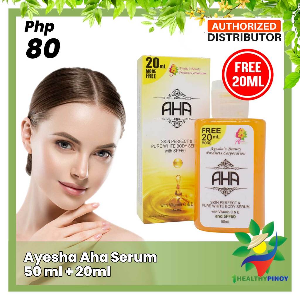 1HealthyPinoy 1pc Original Ayesha AHA Serum Authentic FDA APPROVED SEALED with box (50ml ...