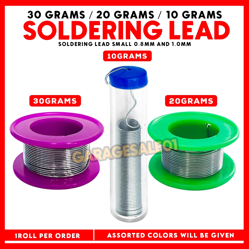 Soldering Lead Small 0.8MM 1.0MM (30/20/10 grams) | Shopee Philippines
