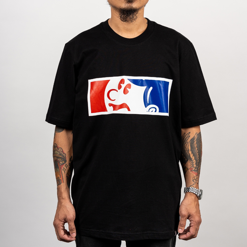 Nick Automatic "MAJOR LEAGUE" Black T-shirt | Shopee Philippines