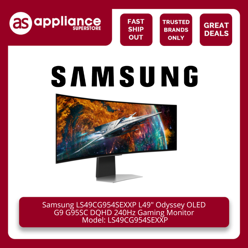 Samsung LS49CG954SEXXP 49" Odyssey OLED G9 G95SC DQHD 240Hz Gaming ...