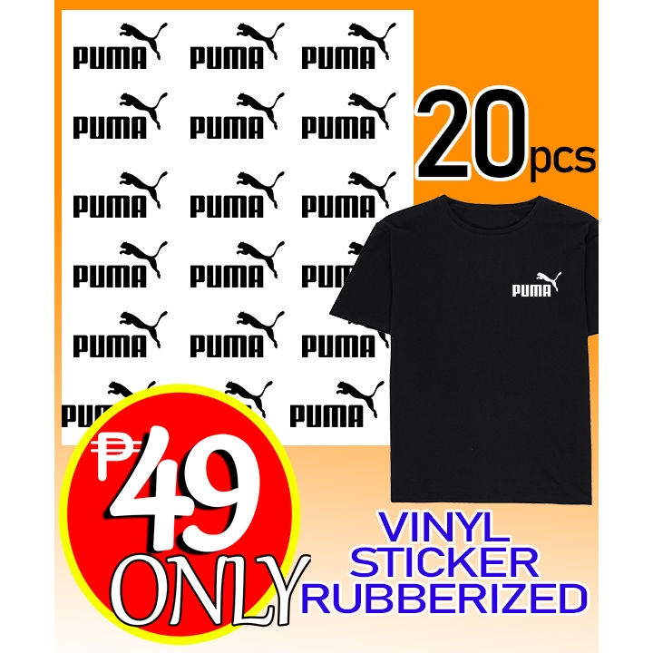 PUMA Logo Vinyl Sticker Rubberized for Clothes or Fabric | Shopee ...