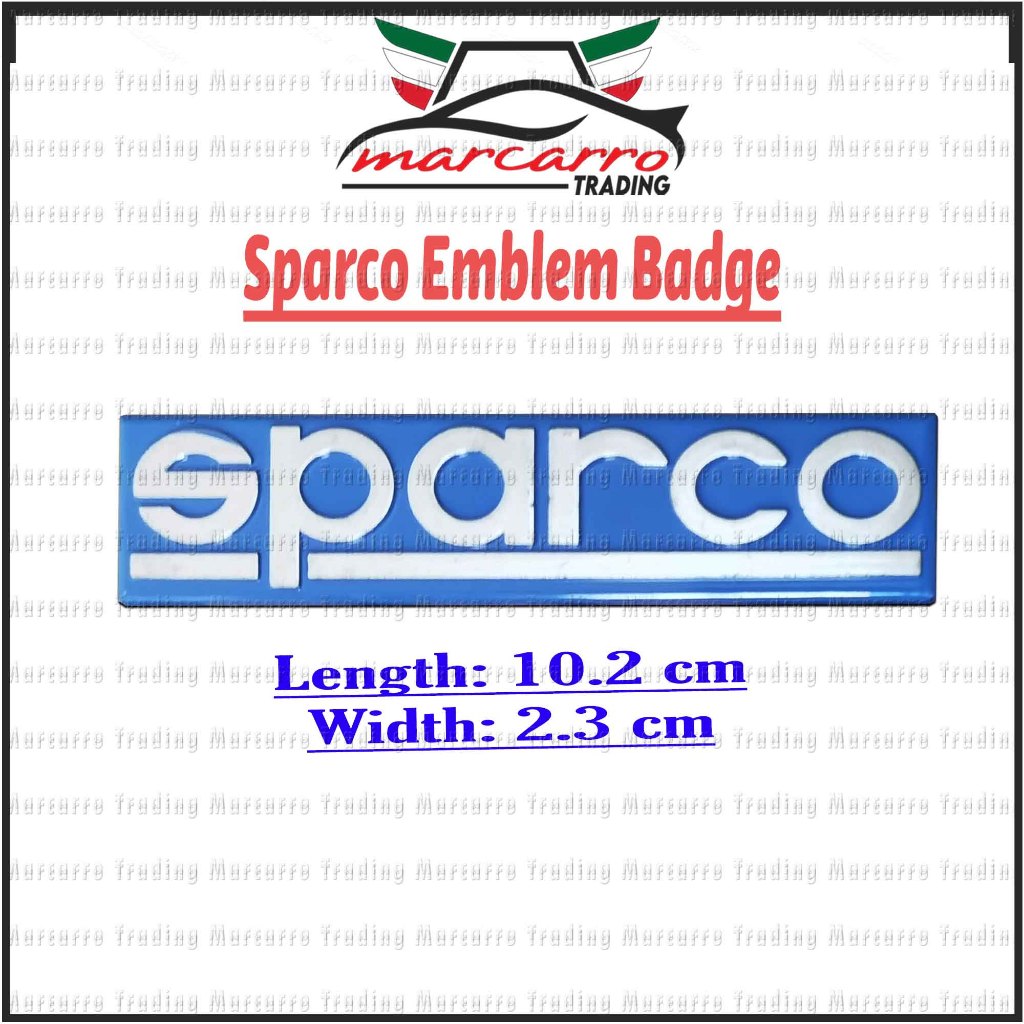 Sparco Emblem Badge (Blue/Silver) | Shopee Philippines