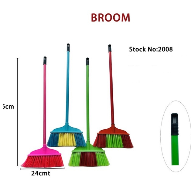 #2008 BROOM PLASTIC HANDLE (RANDOM COLOR) | Shopee Philippines