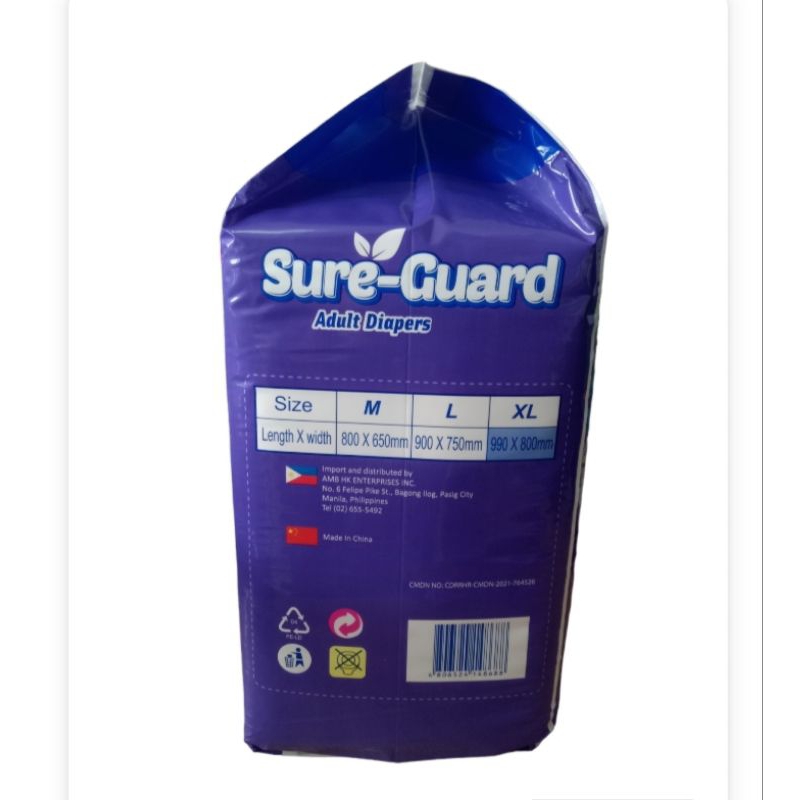 SURE-GUARD ADULTT DIAPER XL | Shopee Philippines