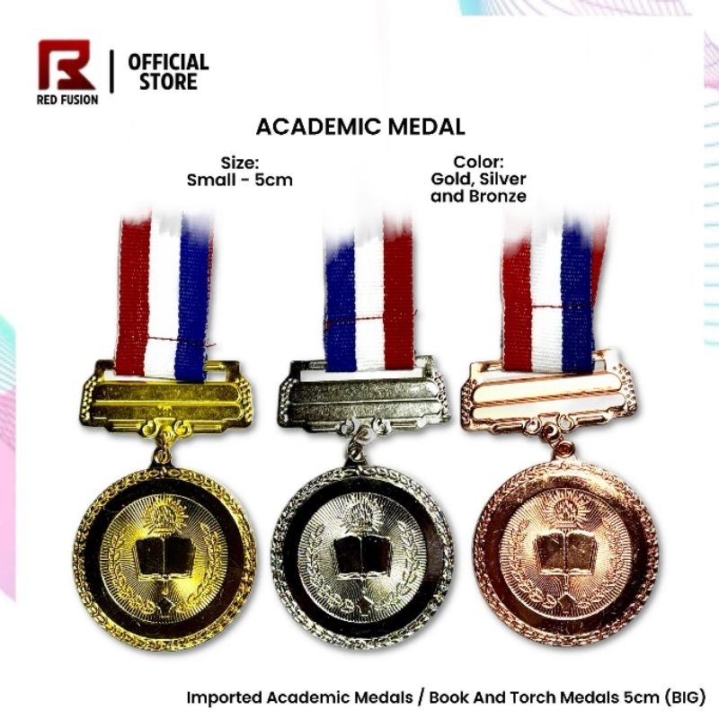 Imported Academic Medals/ Book and Torch Medals 5cm Big | Shopee ...