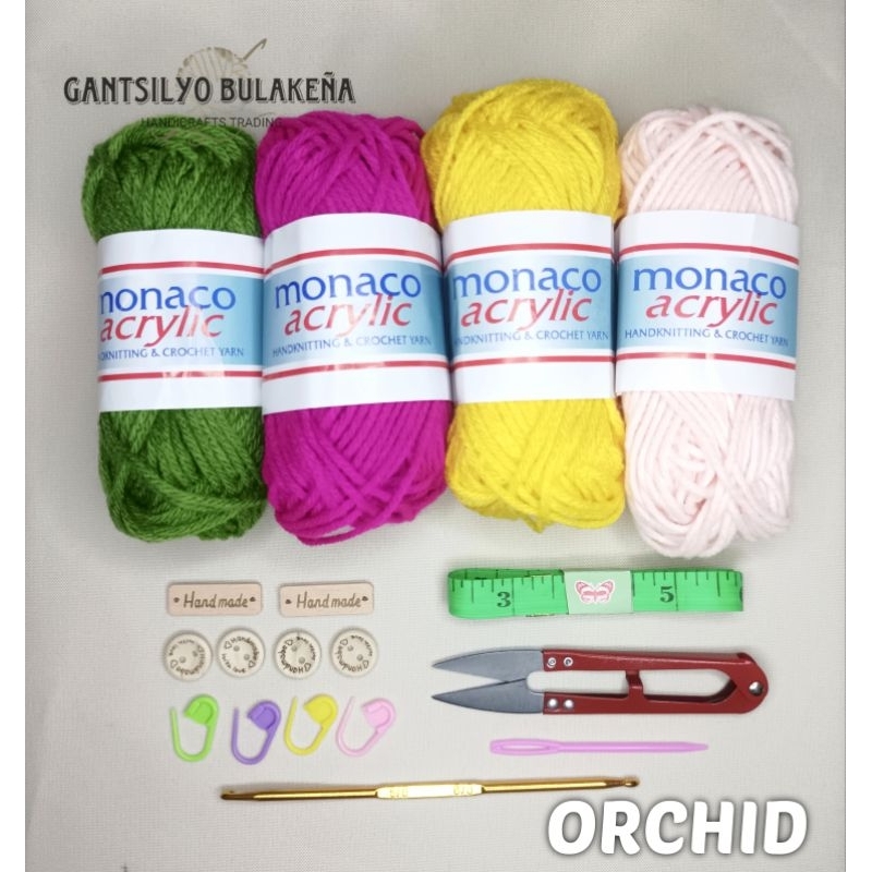 Crochet Beginner's Set / Crochet Starter Kit Monaco Acrylic 18g 4ply ...