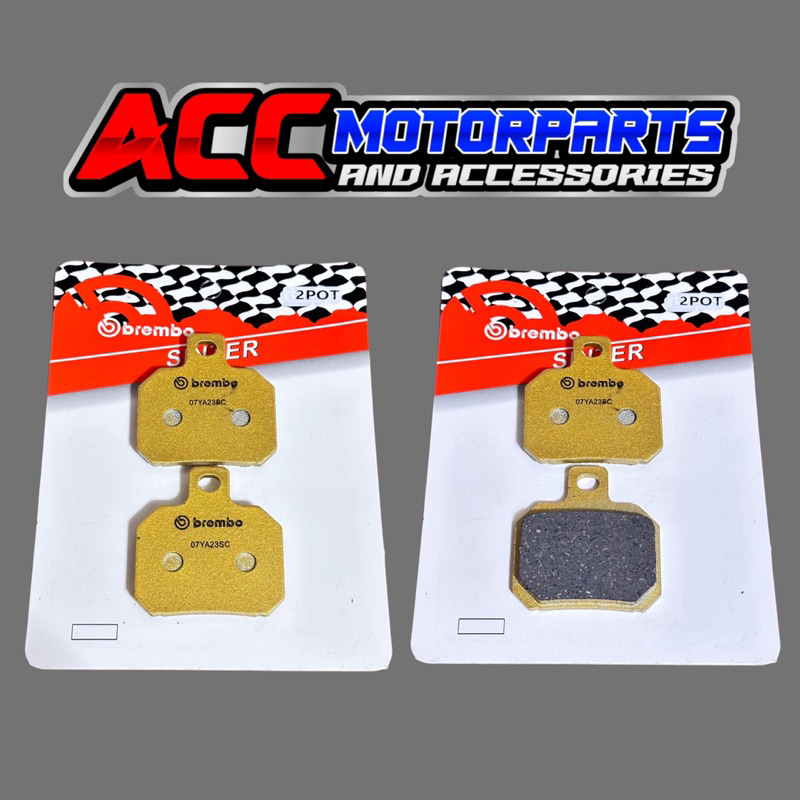 BREMBO 2 POT BRAKE PAD / 4POT BRAKEPAD UNIVERSAL ALL MOTORS | Shopee ...