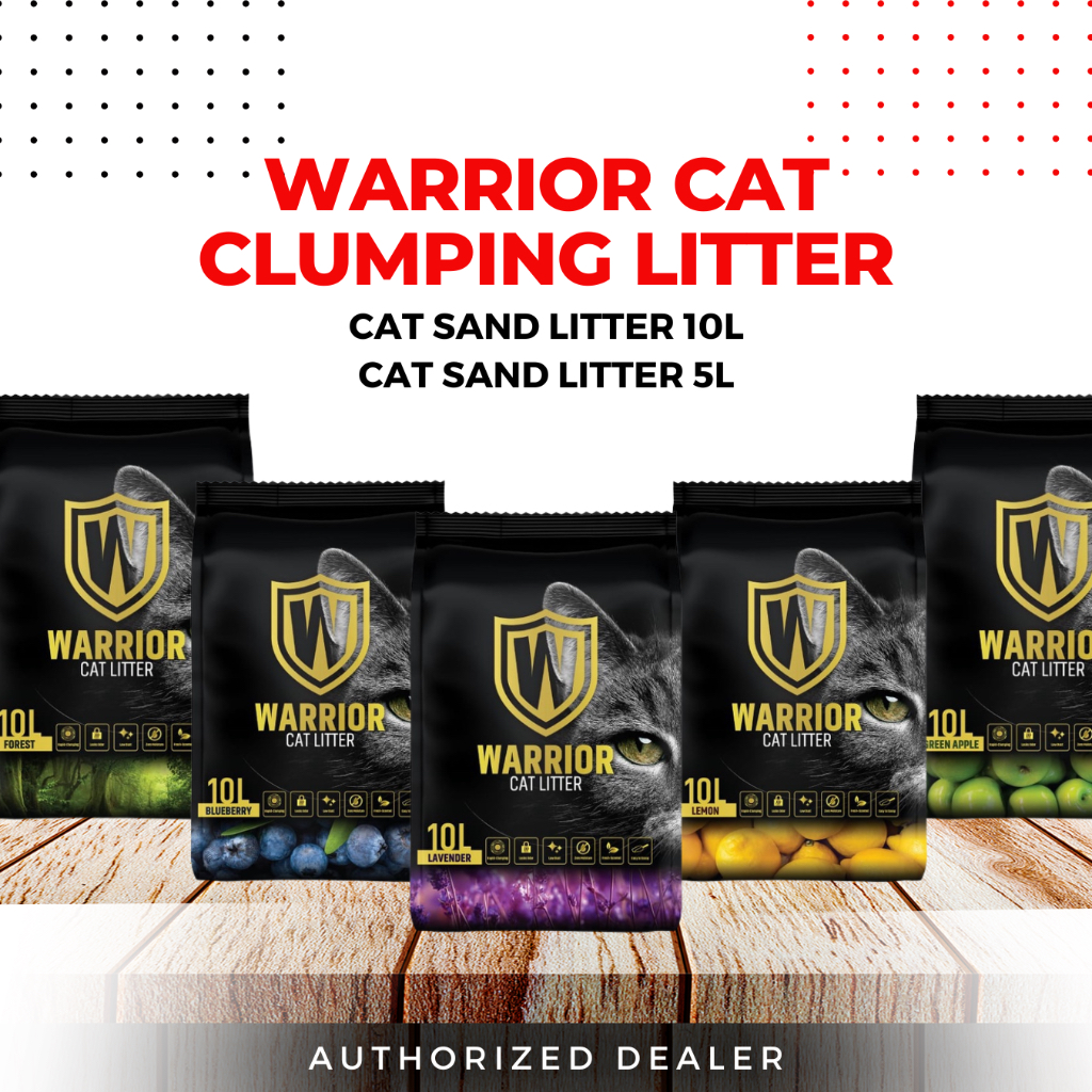 WARRIOR CAT LITTER SAND FAST CLUMPING LOCKS ODOR | Shopee Philippines