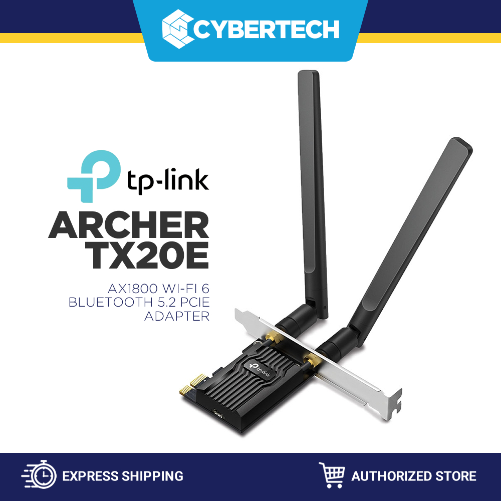 Cybertech TP-Link Archer TX20E AX1800 Wi-Fi 6 Bluetooth 5.2 PCIe ...