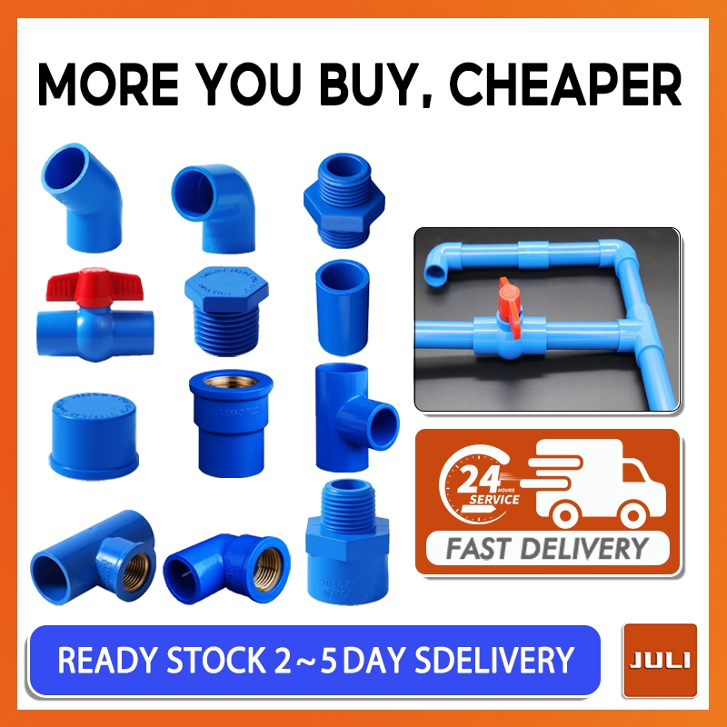 PVC Blue Fittings ( EIbow, Tee, Coupling, Cap, Plug, Male Adaptor ...