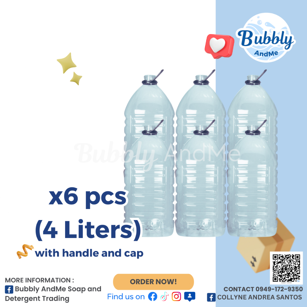 (6 pcs) 4 Liter gallon bottle Bubbly AndMe | Shopee Philippines
