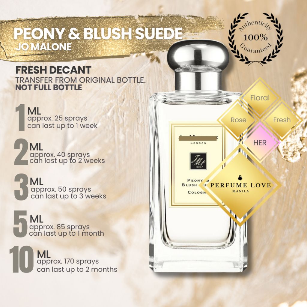 PERFUME DECANT JM Peony & Blush Suede cologne | Shopee Philippines