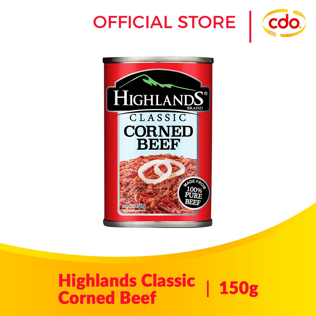 HIGHLANDS Classic Corned Beef 150g | Shopee Philippines