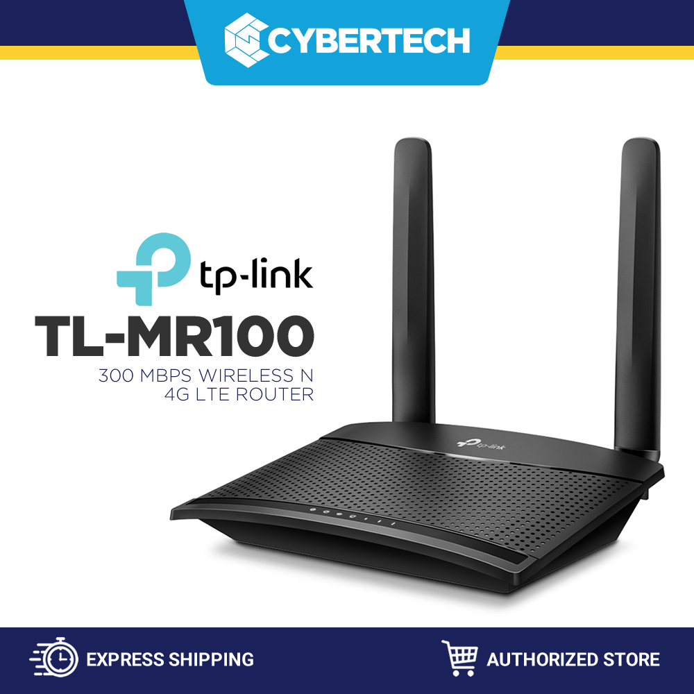 Cybertech TP-Link TL-MR100 300 Mbps Wireless N 4G LTE Router | Shopee ...