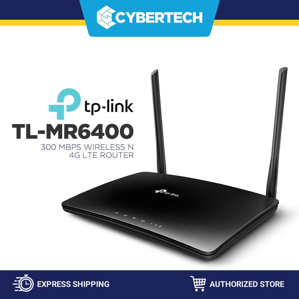Cybertech TP-Link TL-MR6400 300Mbps Wireless N 4G LTE Router | Shopee ...