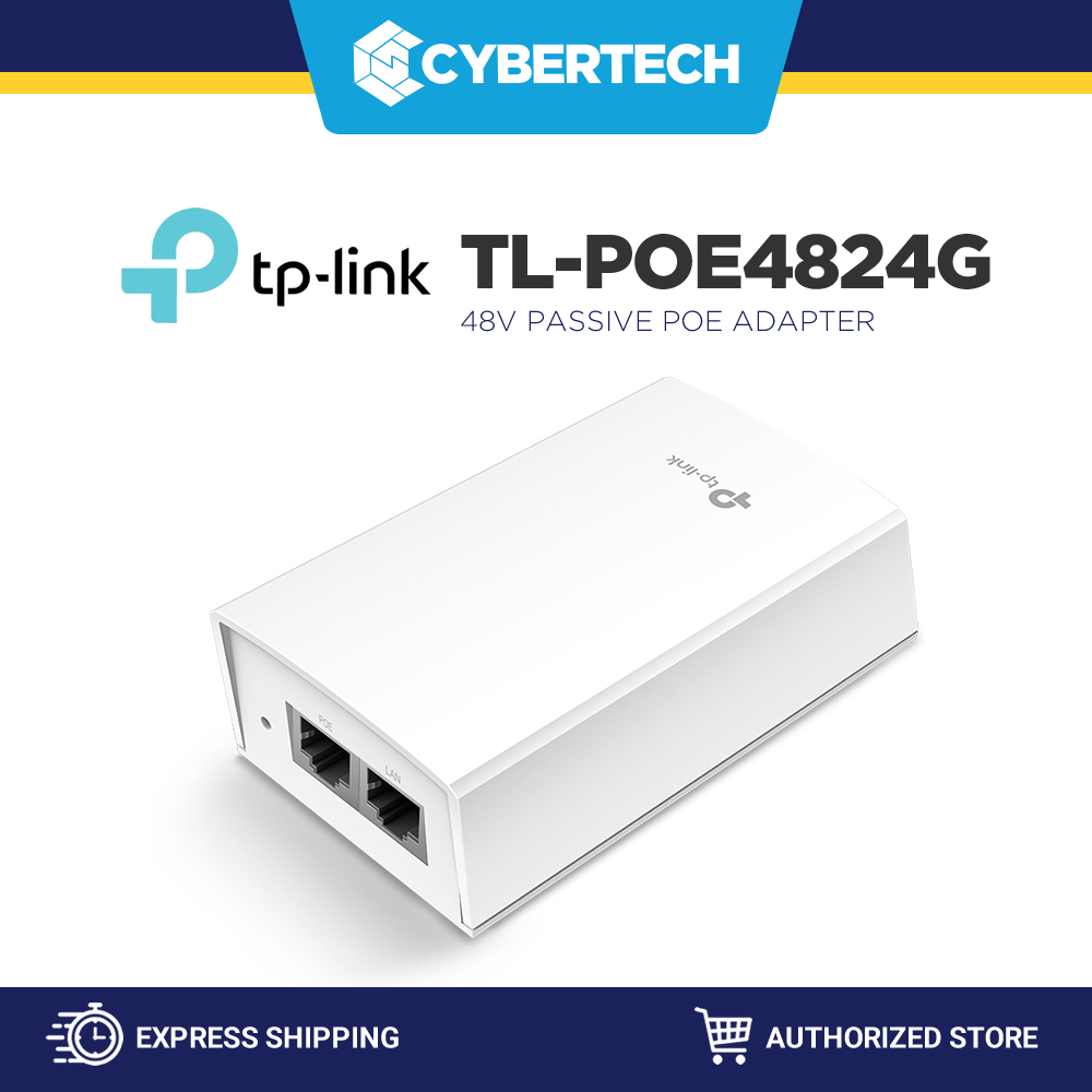 Cybertech TP-Link TL-POE4824G 48V Passive PoE Adapter | Shopee Philippines