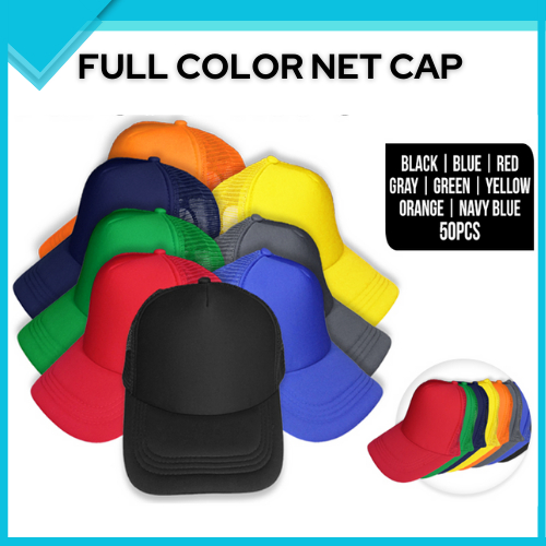 50pcs - QUAFF Sublimation Net Cap (Full Color) | Shopee Philippines