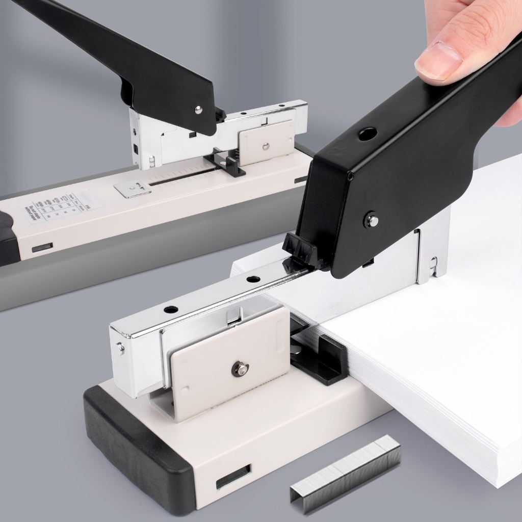 Professional Heavy Duty Long Reach Stapler with Staples for Office Use ...