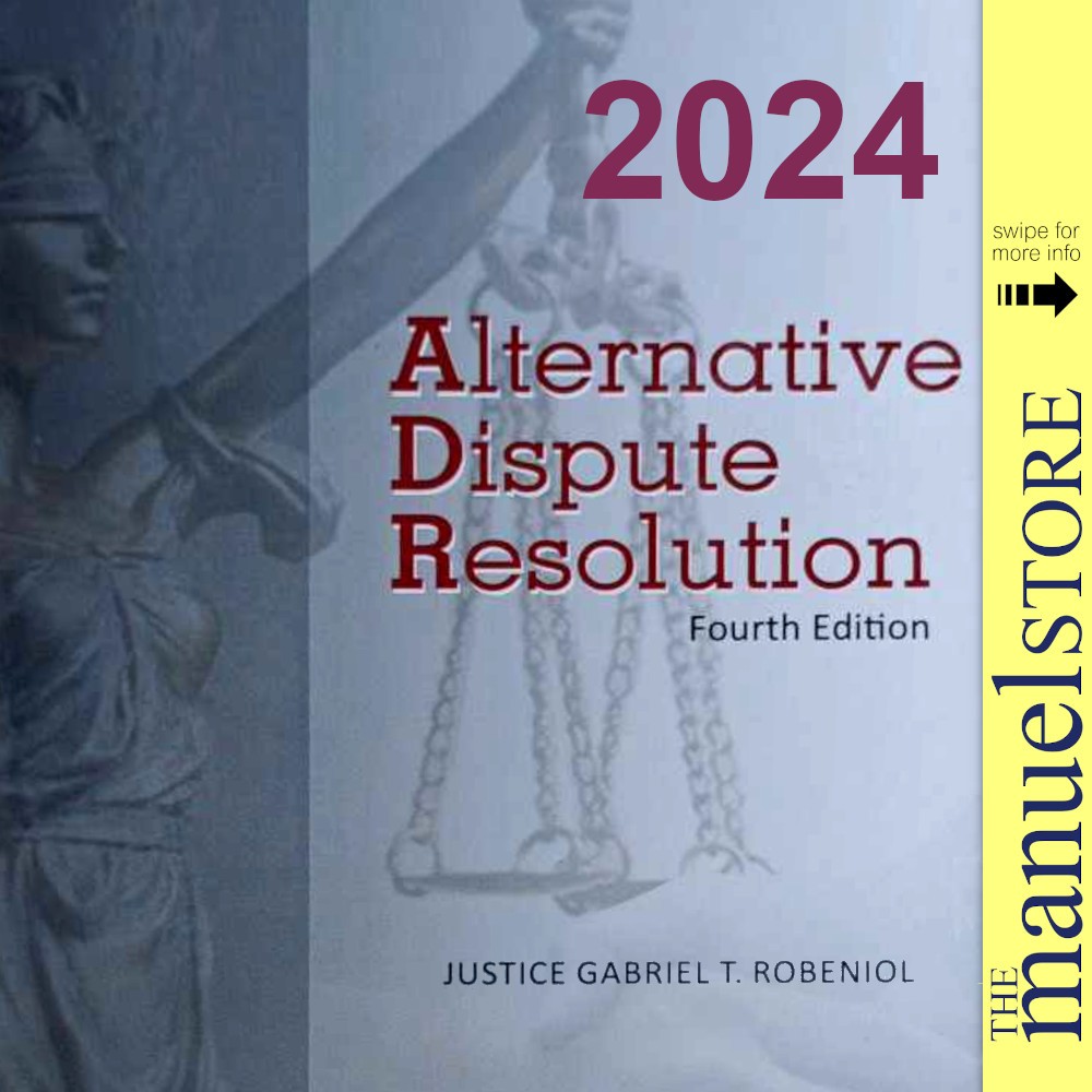 Robeniol (2024) - Alternative Dispute Resolution - ADR - Law Book ...