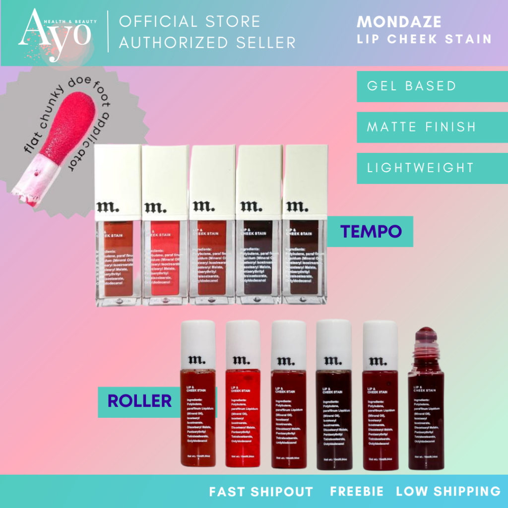 Lip & Cheek Stain by Mondaze | Matte, pigmented soft on the lips and ...