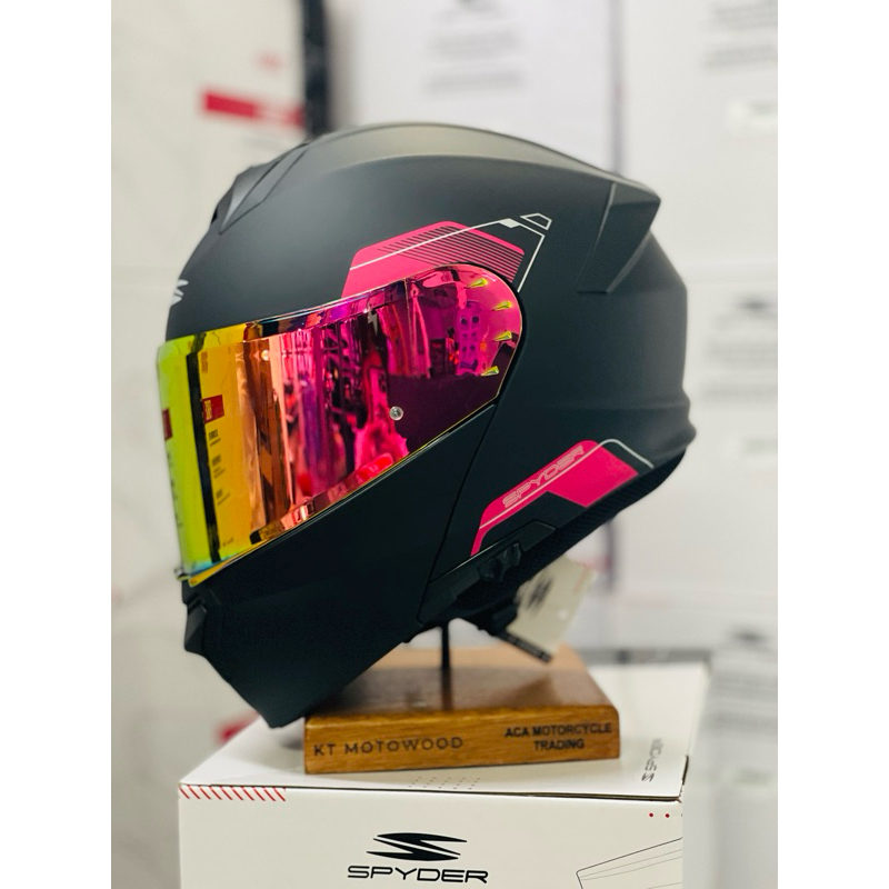 SPYDER FORCE V2 Modular Helmet with Dual Visor (Free Clear Visor ...