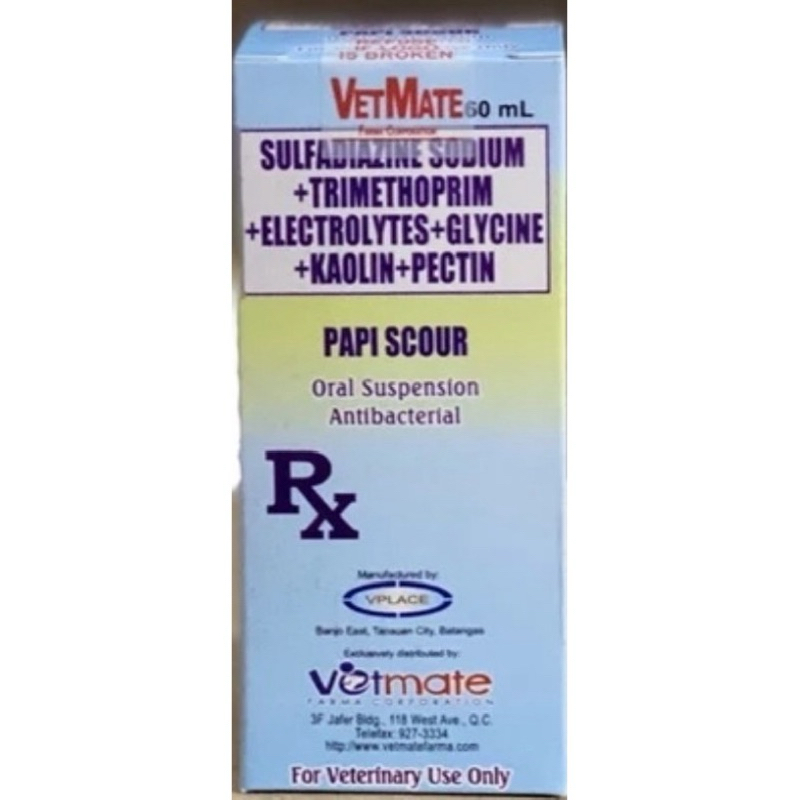 Papi Scour 60ml (Oral suspension/anti-diarrhea) OTC | Shopee Philippines
