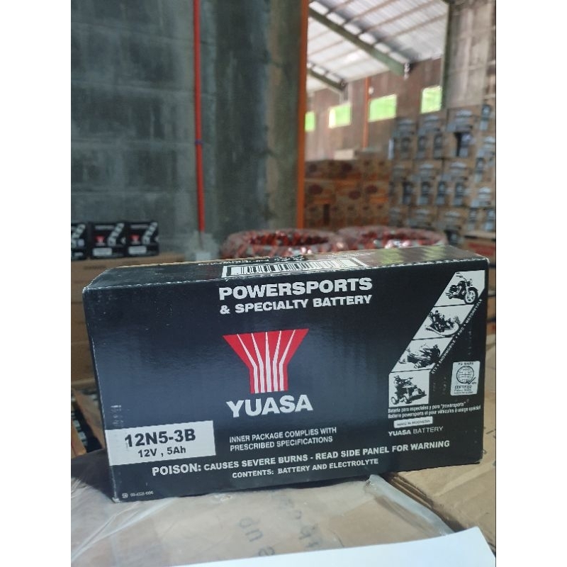 Yuasa 12N5-3B Motorcycle Battery (Indonesia) | Shopee Philippines