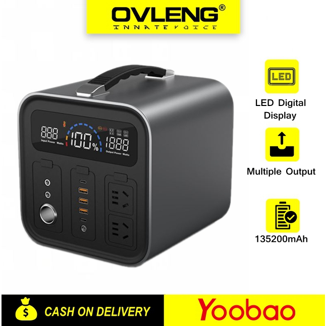 Yoobao En600s 135200mAh Ac600w Pd60w High Capacity Pure Sine Wave Power ...