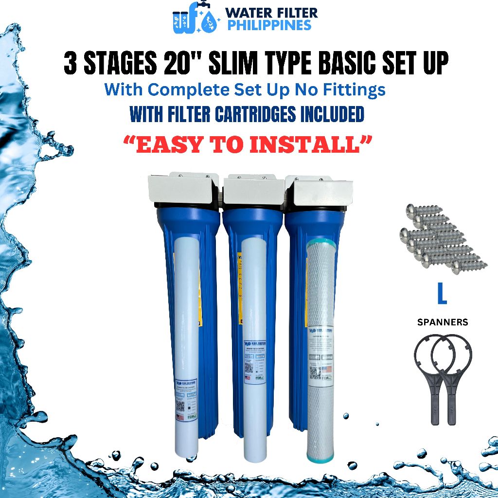 3 Stages Water Filter Basic Heavy Duty Complete Set No Fittings 20 ...