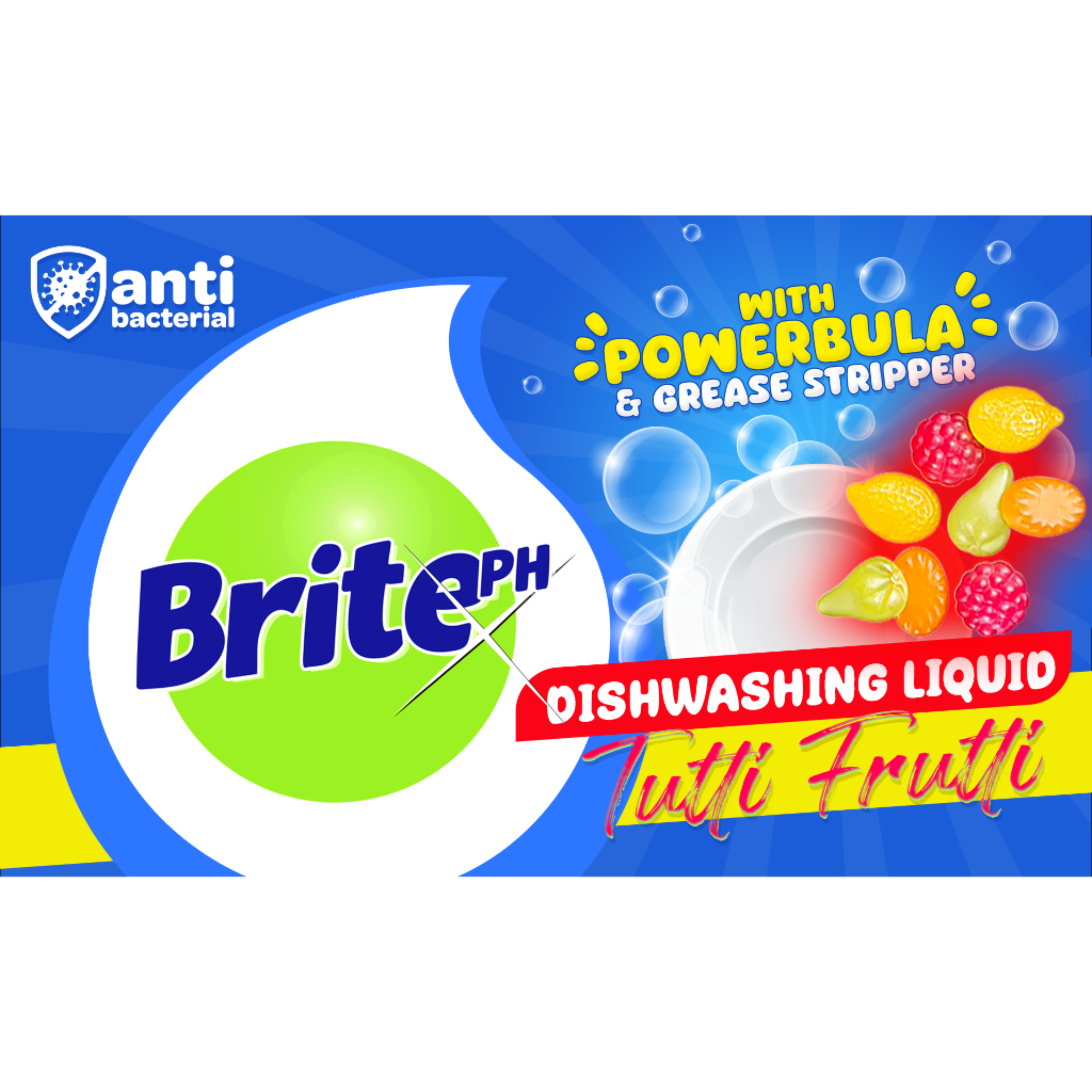 90pcs BritePH Logo Dishwashing Liquid NOT CUT Sticker Labels ₱iso Lang ...