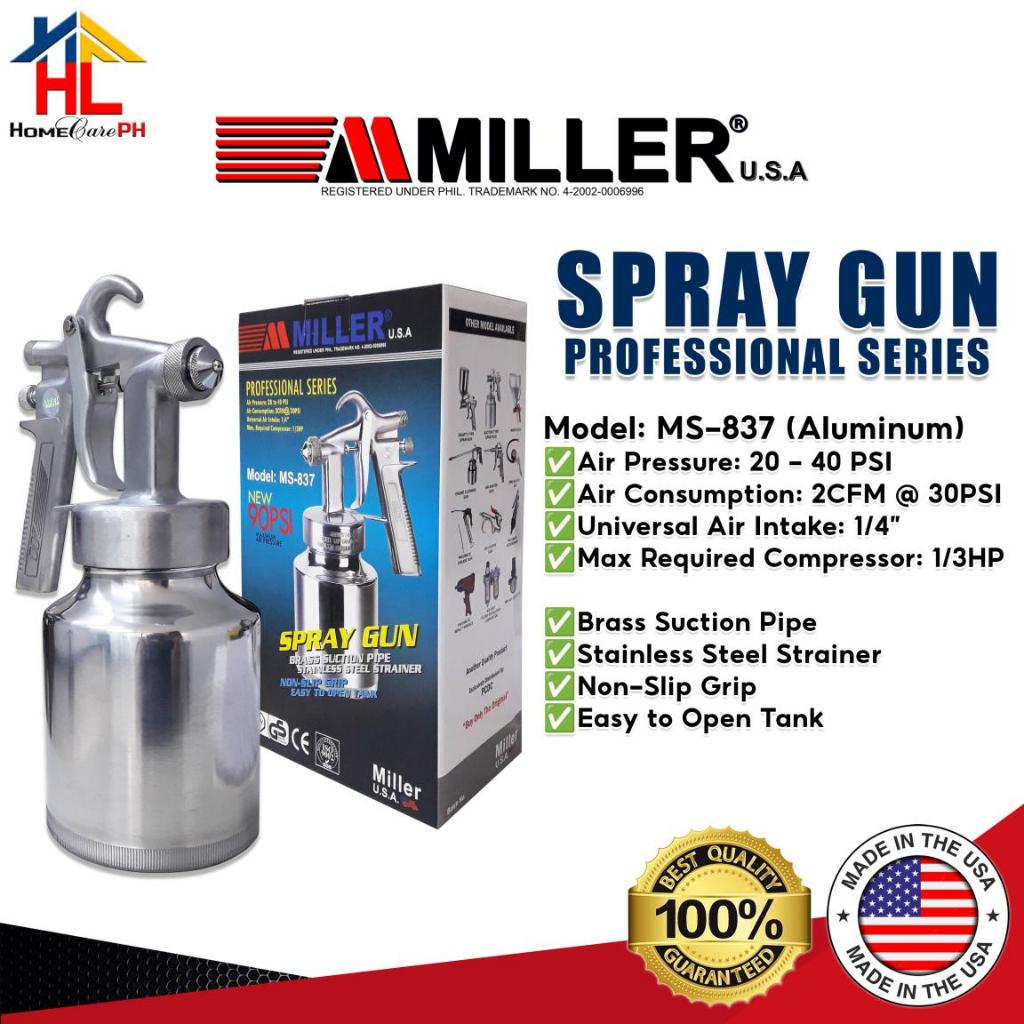 Miller Spray Gun Professional Series MS-837 | Shopee Philippines