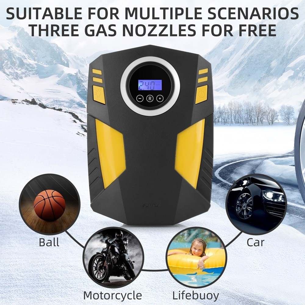 Portable Car Electric Tyre Pump Tire Inflator Car Tyre Inflator Air ...